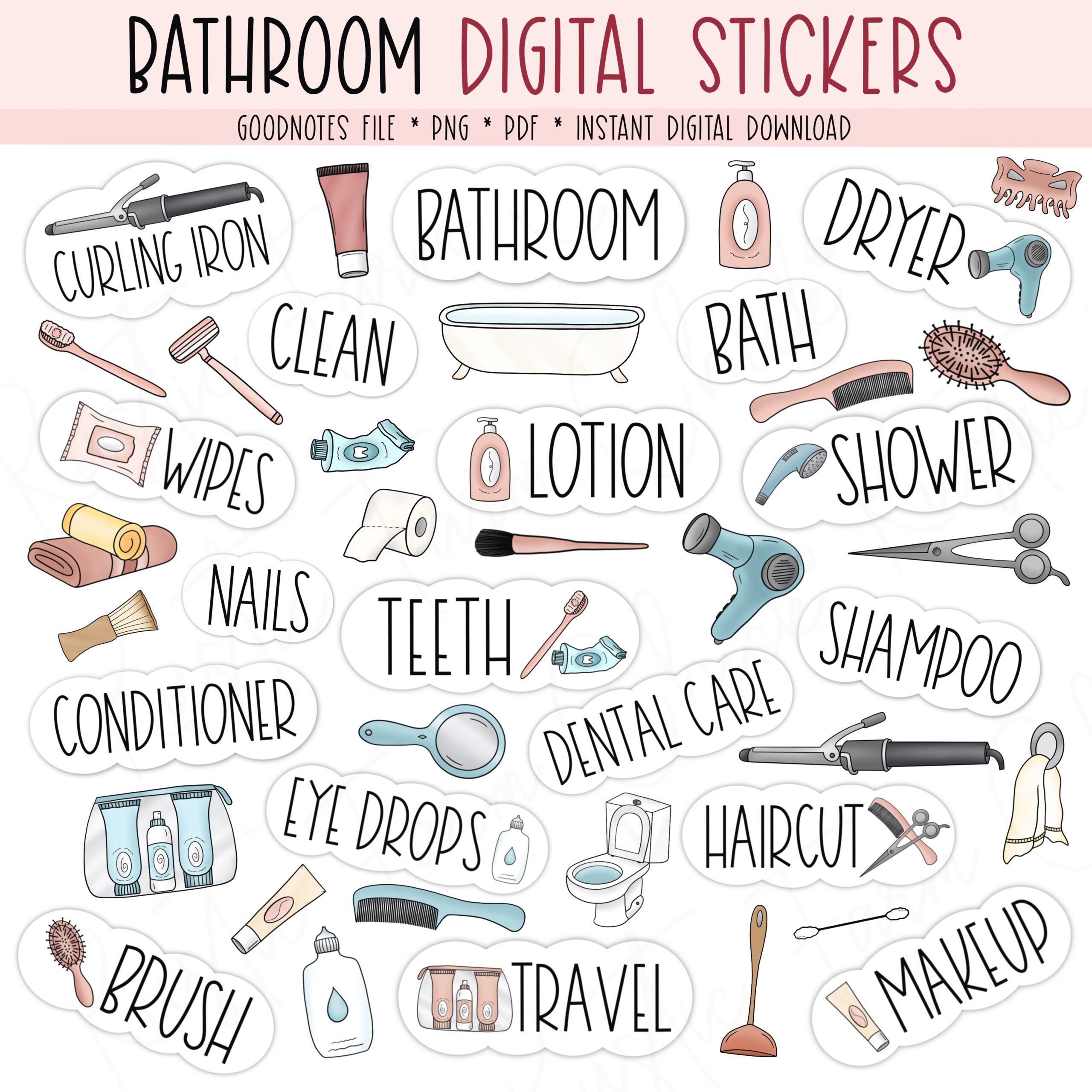Bathroom Stickers - Rustic Farm Chick®️
